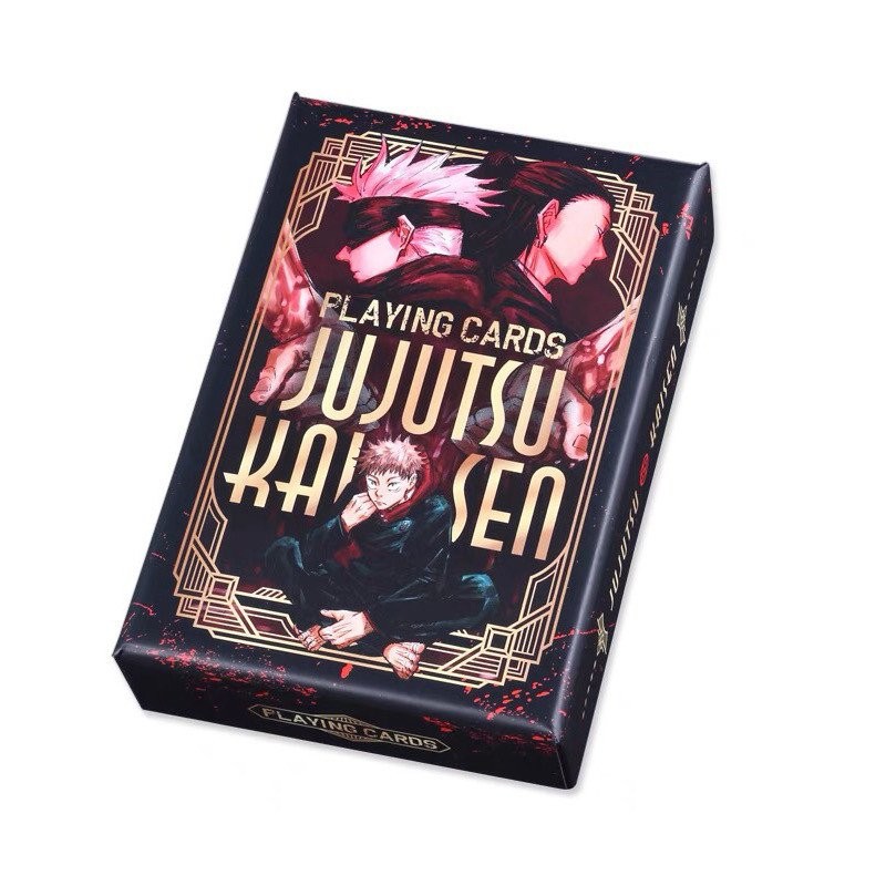 A deck of Curse Return playing cards54Jujutsu Kaisen Merchandise Poker ...