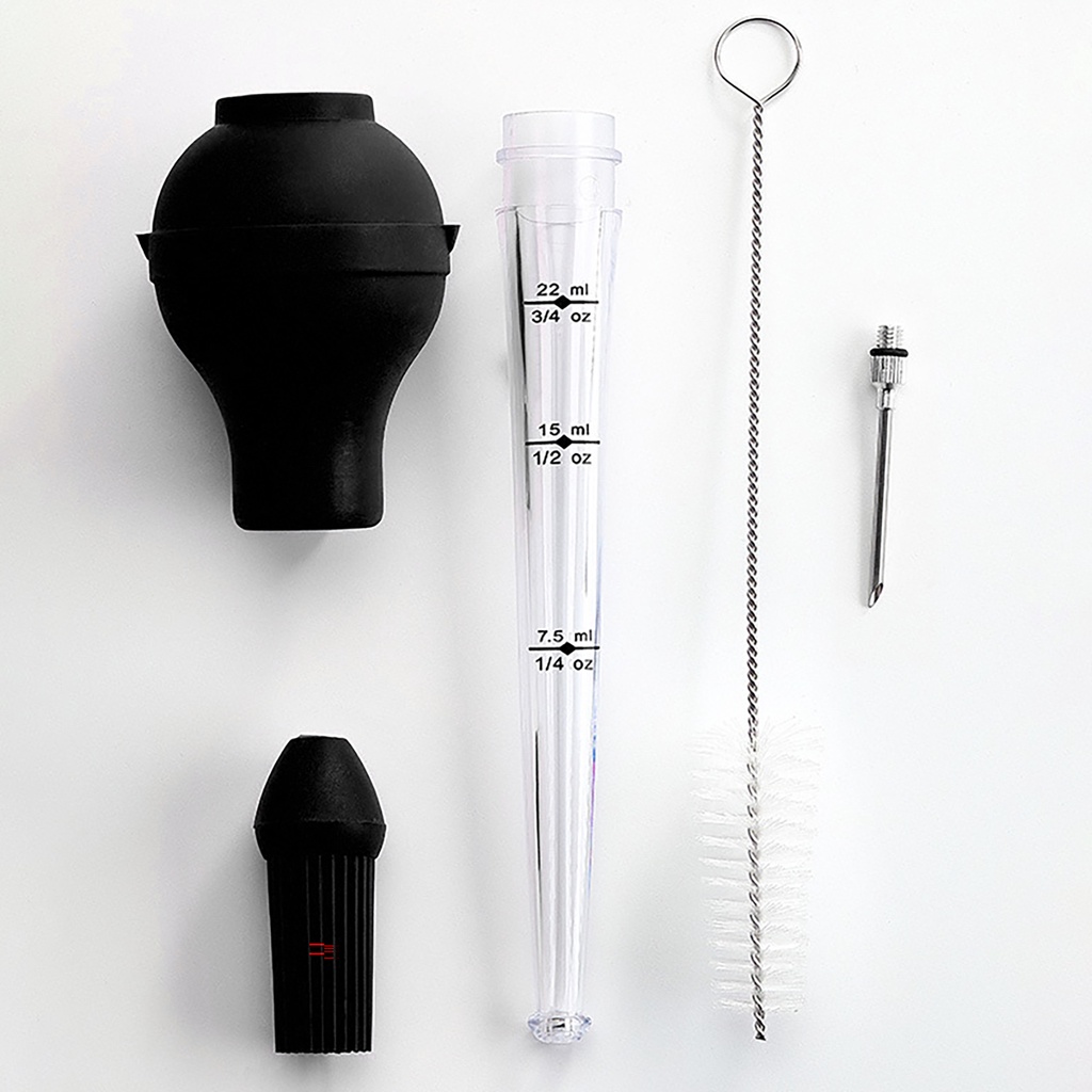Turkey Baster Syringe Meat Marinade Injector with Needles Cleaning ...