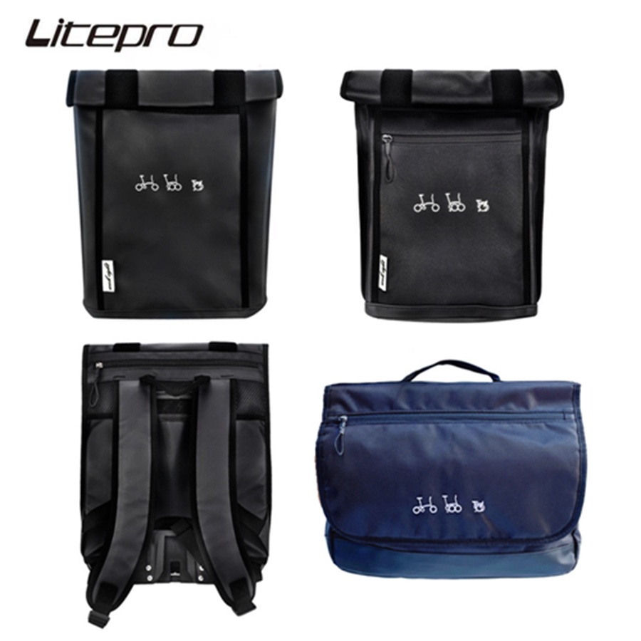 Litepro Folding Bike Front Zipper Bag Backpack Briefbag Handle Backpack ...