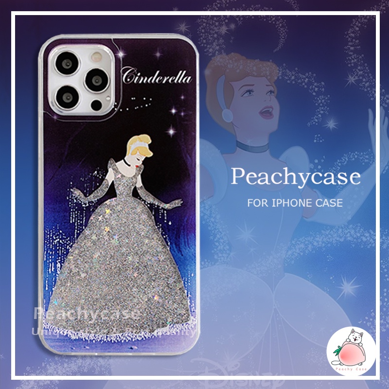Blingbling Cinderella Princess Dress Quicksand Phone Case Compatible ...