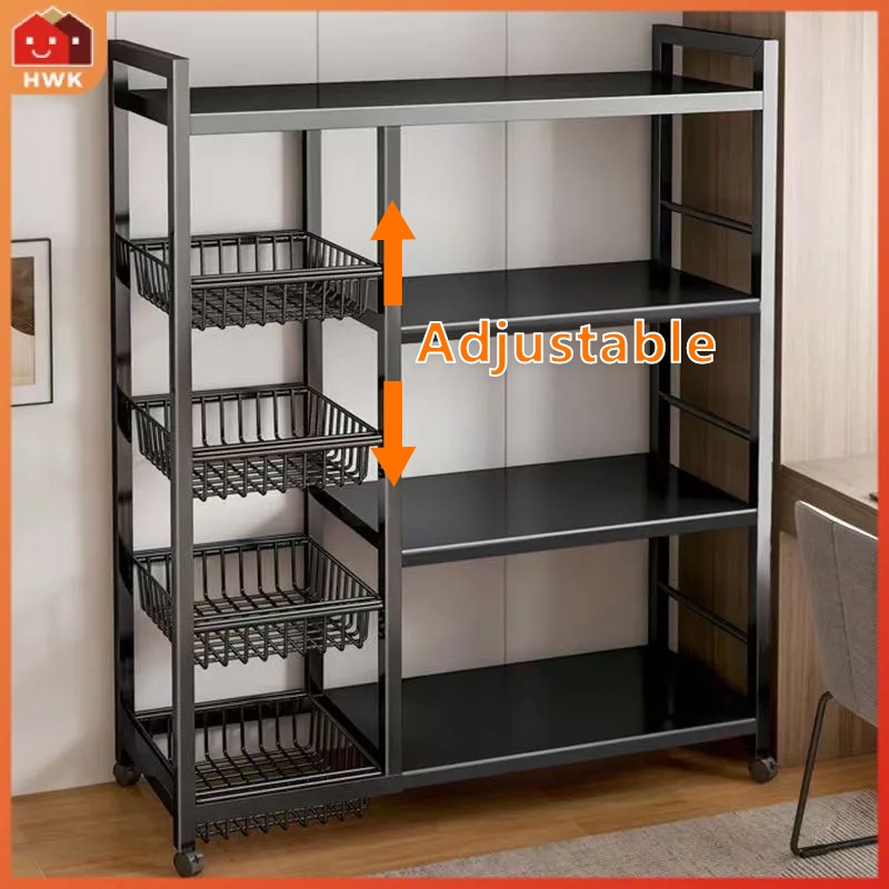 Kitchen Rack Kitchen Organiser shelf rack With Wheels Rack Shelf ...