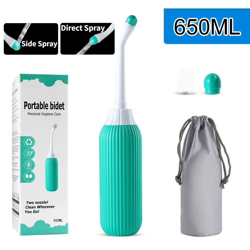 650ML Portable Bidet Travel Handheld Bidet Sprayer Personal Cleaner Hygiene Bottle Spray Washing ...
