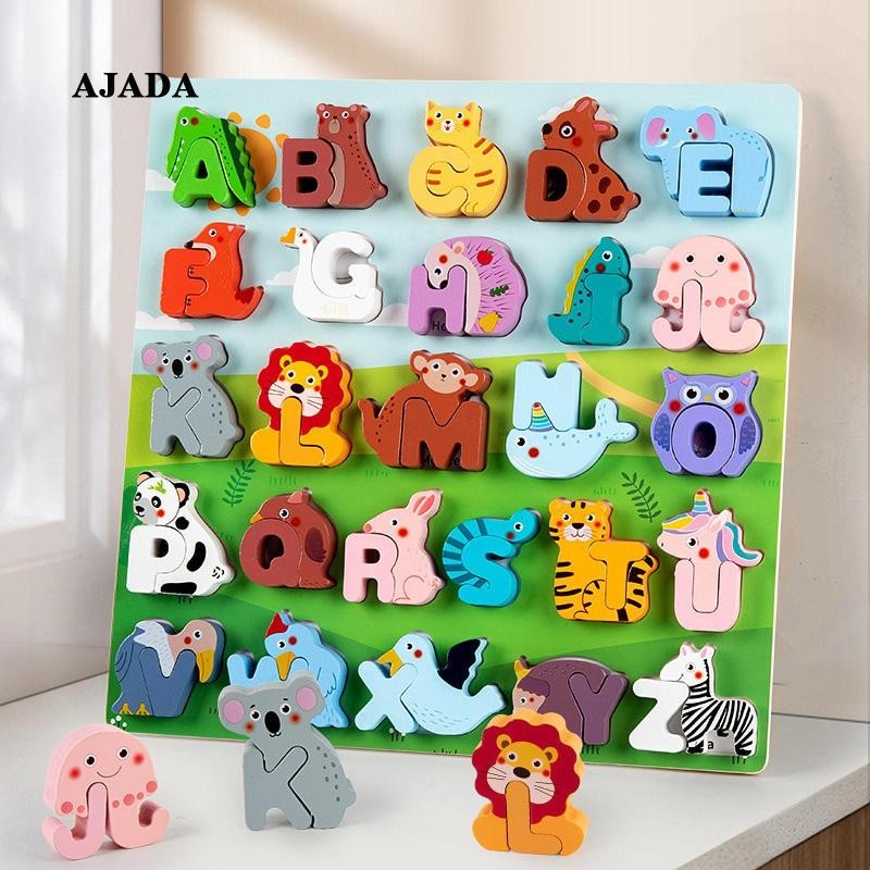 [ Puzzles Board ,Animal Letter Matching Puzzle, Animal Themed ,Letters ...