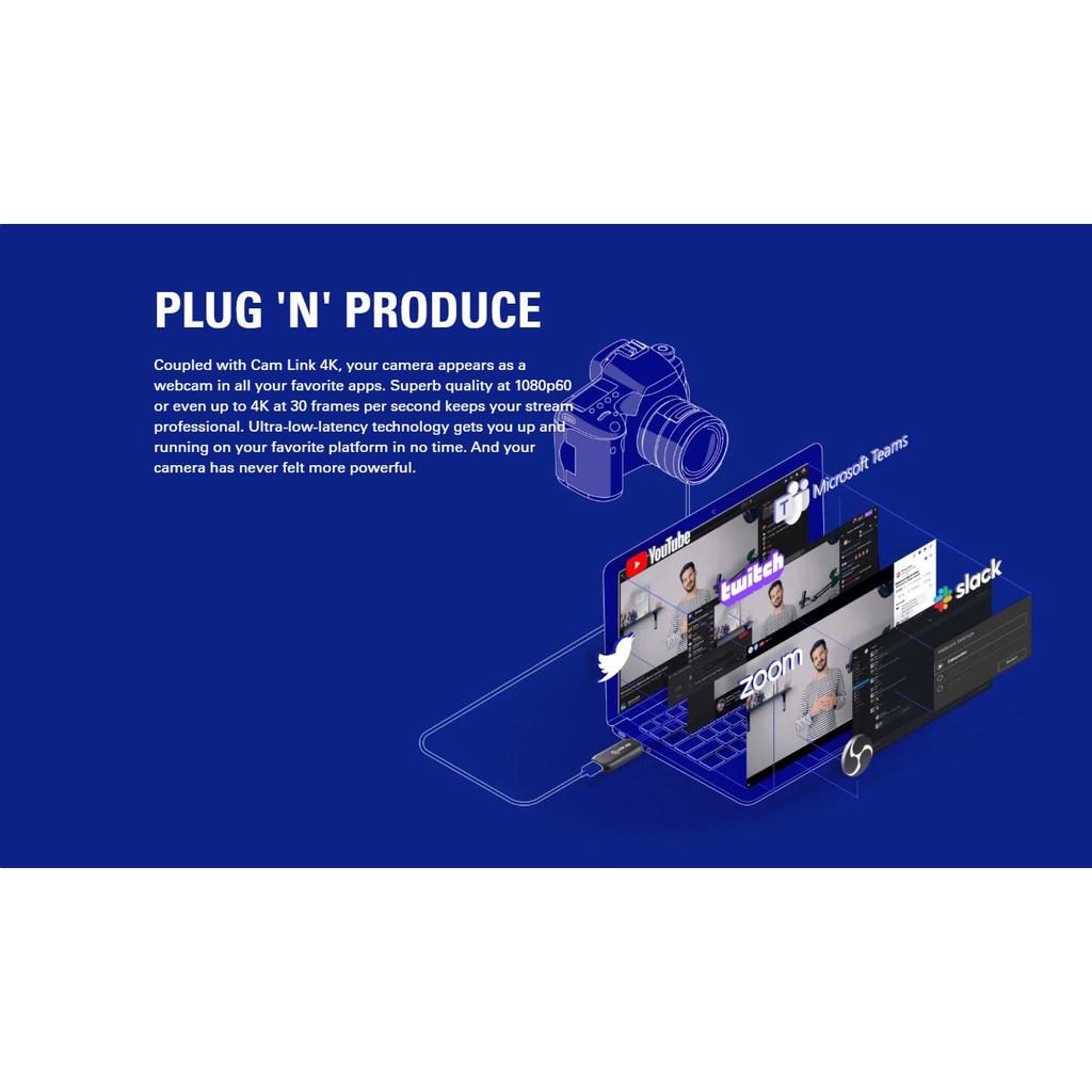 ELGATO Cam Link 4k High-Quality Capture Cards Bring Pictures From Digital Camera To Streaming ...