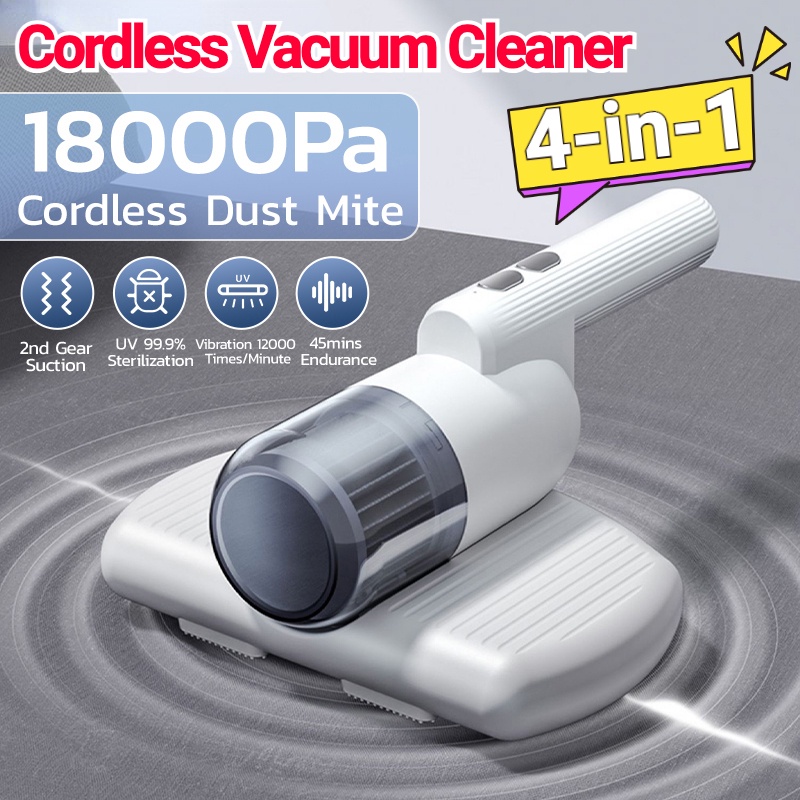 4-IN-1☆18000Pa Cordless Dust Mite Vacuum Cleaner Anti Dust-Mite UV ...