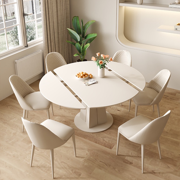 Multi-functional Mobile Rotating Table Square Solid Wood Telescopic ...