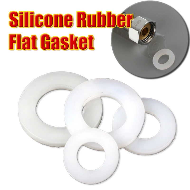 New 20Pcs 1/2" 3/4" 1" Silicon Rubber Flat Gasket O-Ring Seal Washer ...
