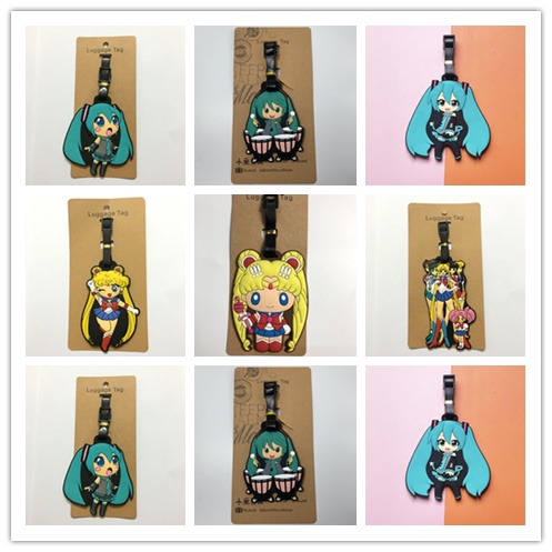 Beautiful Girl Hatsune Miku Luggage Tag Listing Name Identification Tag ...