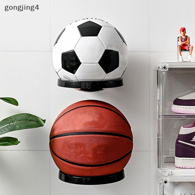 gongjing4 Wall Mounted Basketball Storage Rack Plastic Football Display ...