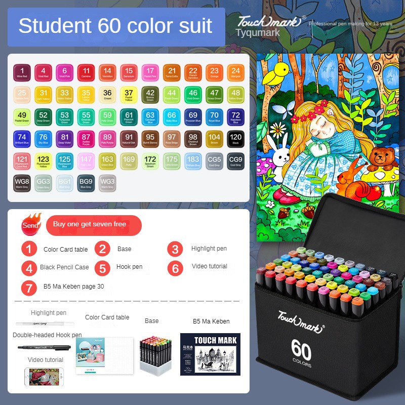 【SG Local Stock】 Official Touchmark Art Markers Alcohol Highlighter ...