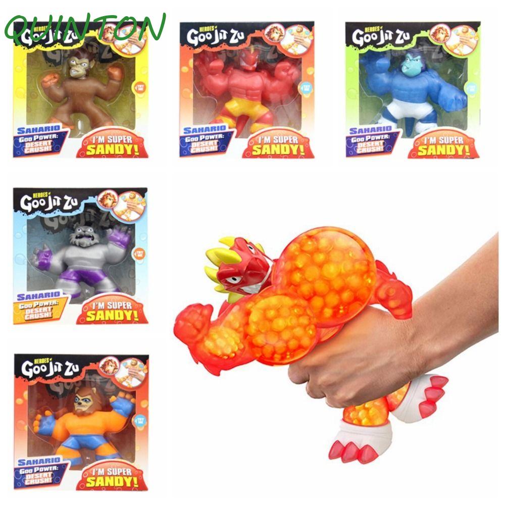 QUINTON Super Heroes Stretchable Toy, Animal Rubber Man Dragon Goo Jit ...