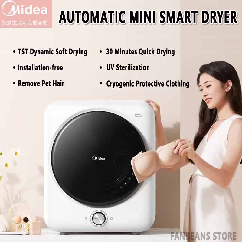 【Midea】Dryer 4kg Fully Automatic installation-free Household Mini Small ...