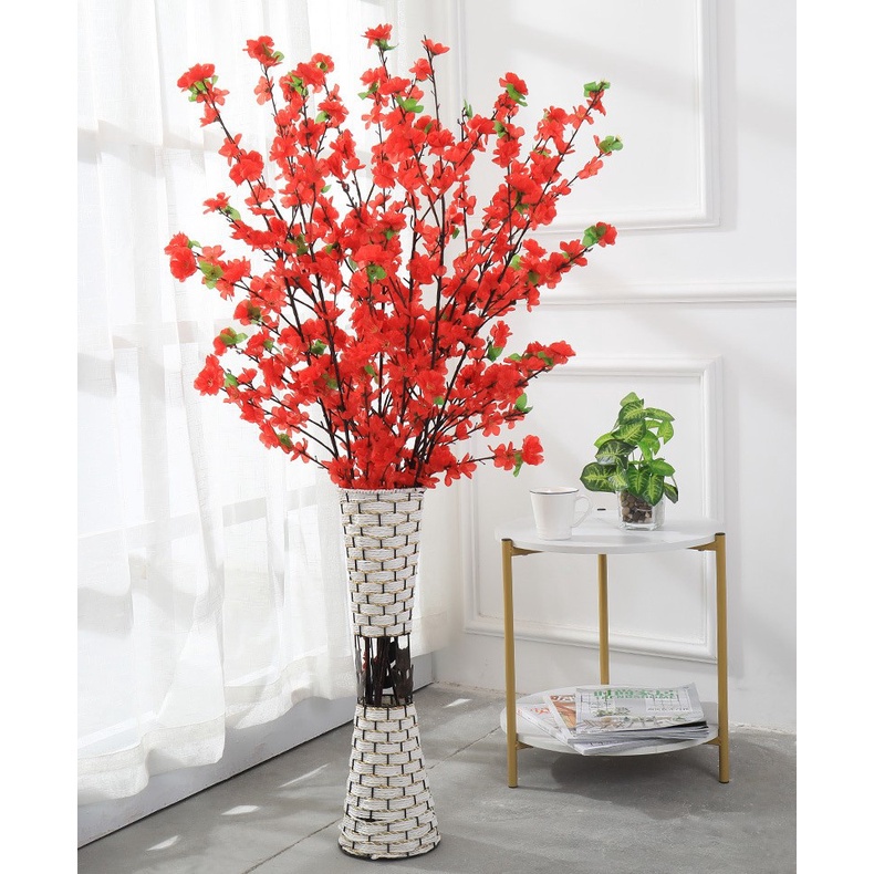 Romantika PEACH FLOWER 118CM Artificial Flower Blossom Spring Festival ...
