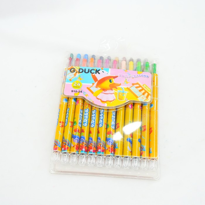 Crayon Swivel Long Rolling Duck Crayon Oil Pastel Yellow Duck Character ...