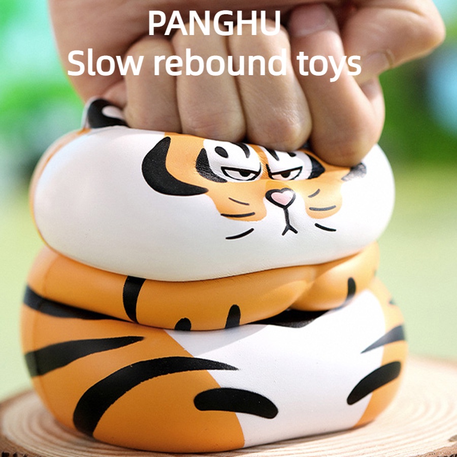 Panghu Cartoon Slow Rebound Toy Decompression Pinch Music Vent ...