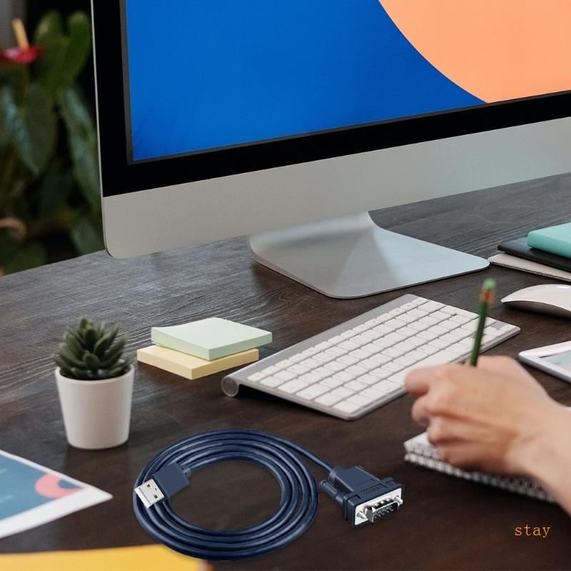 stay USB to RS232 Adapter Serial Cable DB9pin Male 9 Pin with CH340 Chipset for Windows10 8 1 8 ...