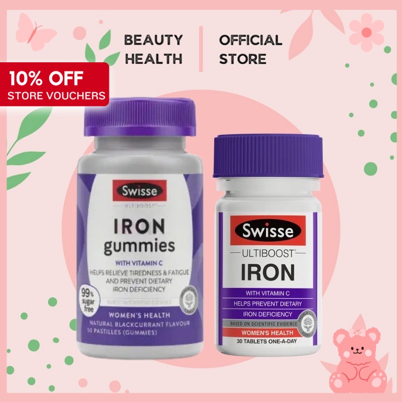 [SG l Authorized] Swisse Ultiboost Iron 30 Tablets | Iron 50 Gummies ...