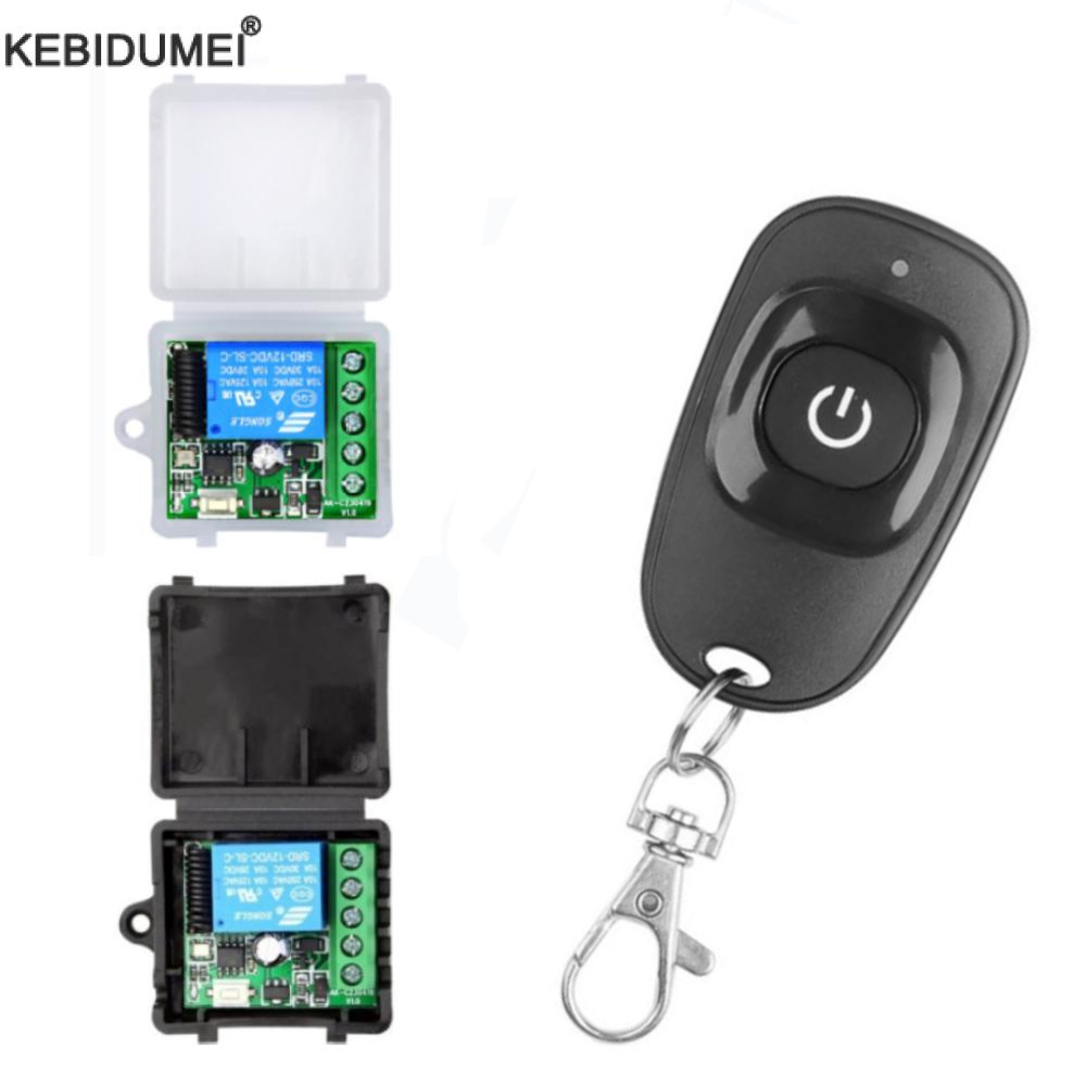 433Mhz DC 12V 1CH Universal Wireless Remote Control Switch Relay ...