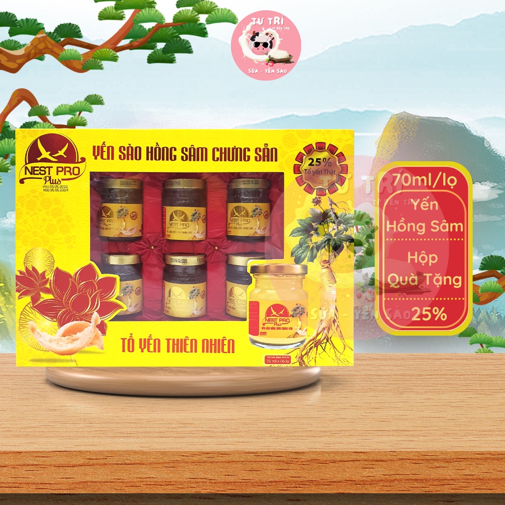 Nestpro Plus Red Ginseng Bird's Nest 25% Bird's Nest Gift Box (Box/6 ...