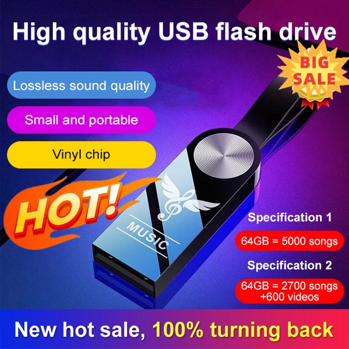 ⚡SG Hot⚡【Enhance 20 Times The Sound Quality】Car U Disk Song Lossless ...