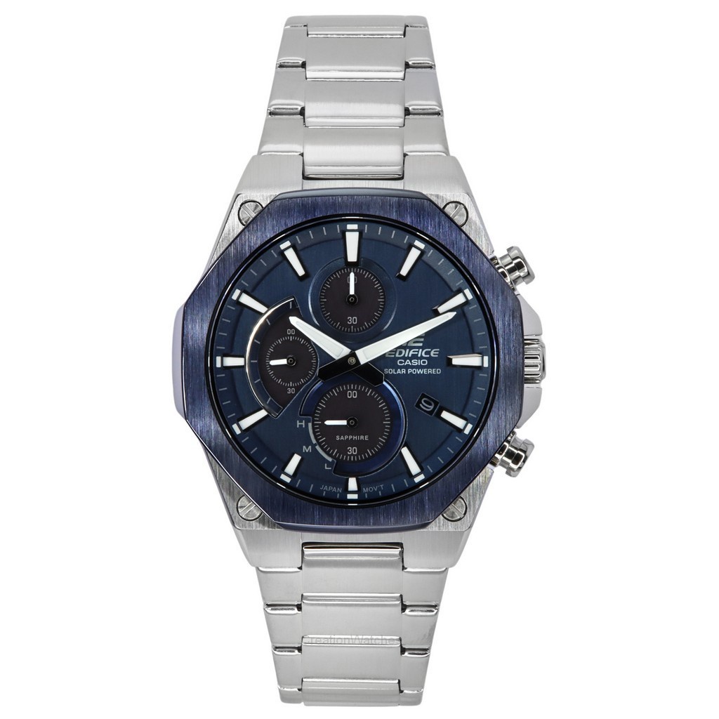 [Creationwatches] Casio Edifice Analog Slim Line With Chronograph Blue ...