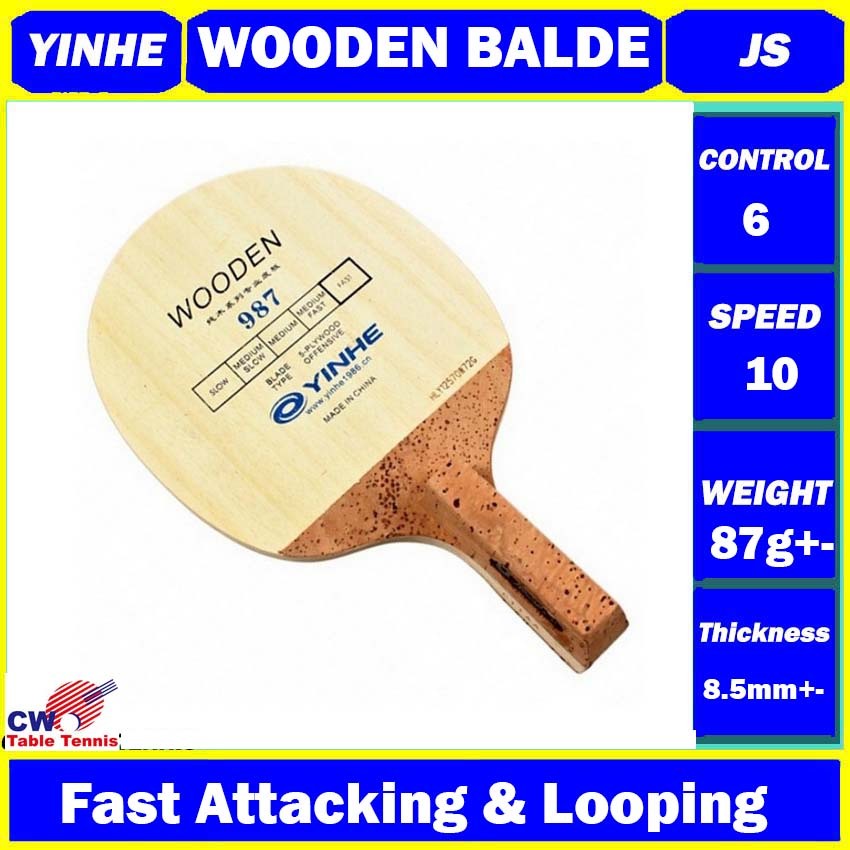 YINHE 987 Offensive Japanese Penhold Blade JS Table Tennis Bat Ping Pong Kayu (READY STOCK ...