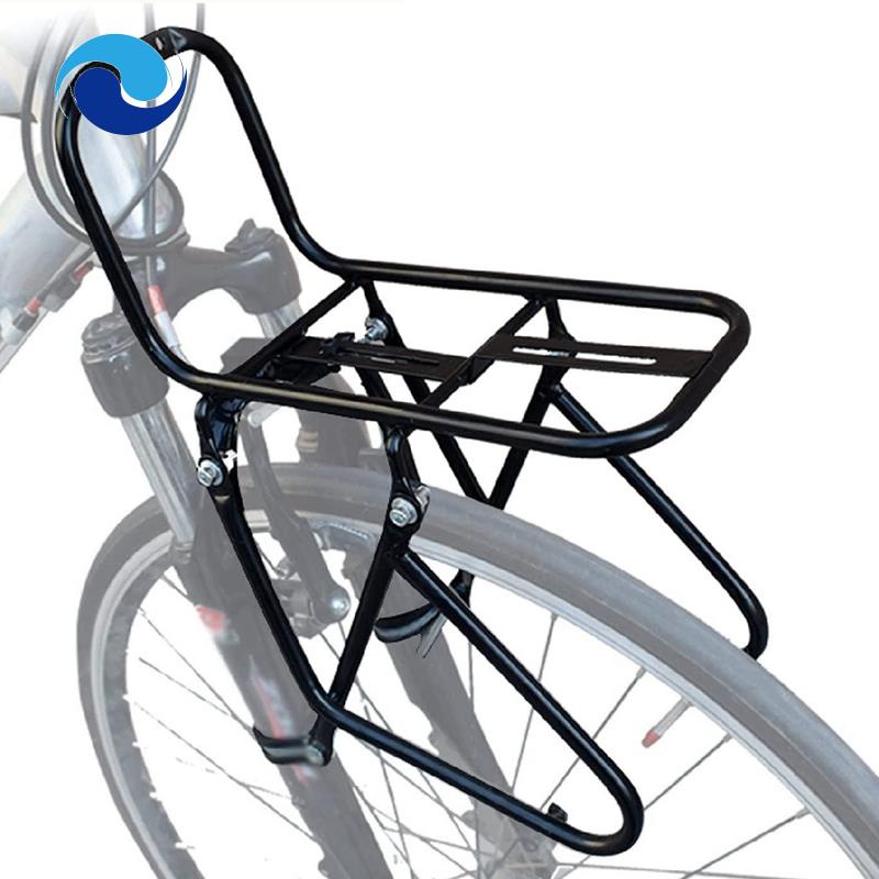 Bicycle Front Rack, Aluminum Alloy Luggage Touring Carrier Racks 15KG ...