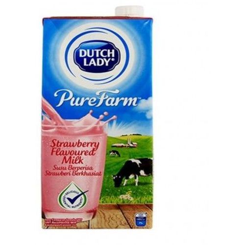 Dutch Lady Uht Strawberry Flavoured Milk 1L | Shopee Singapore