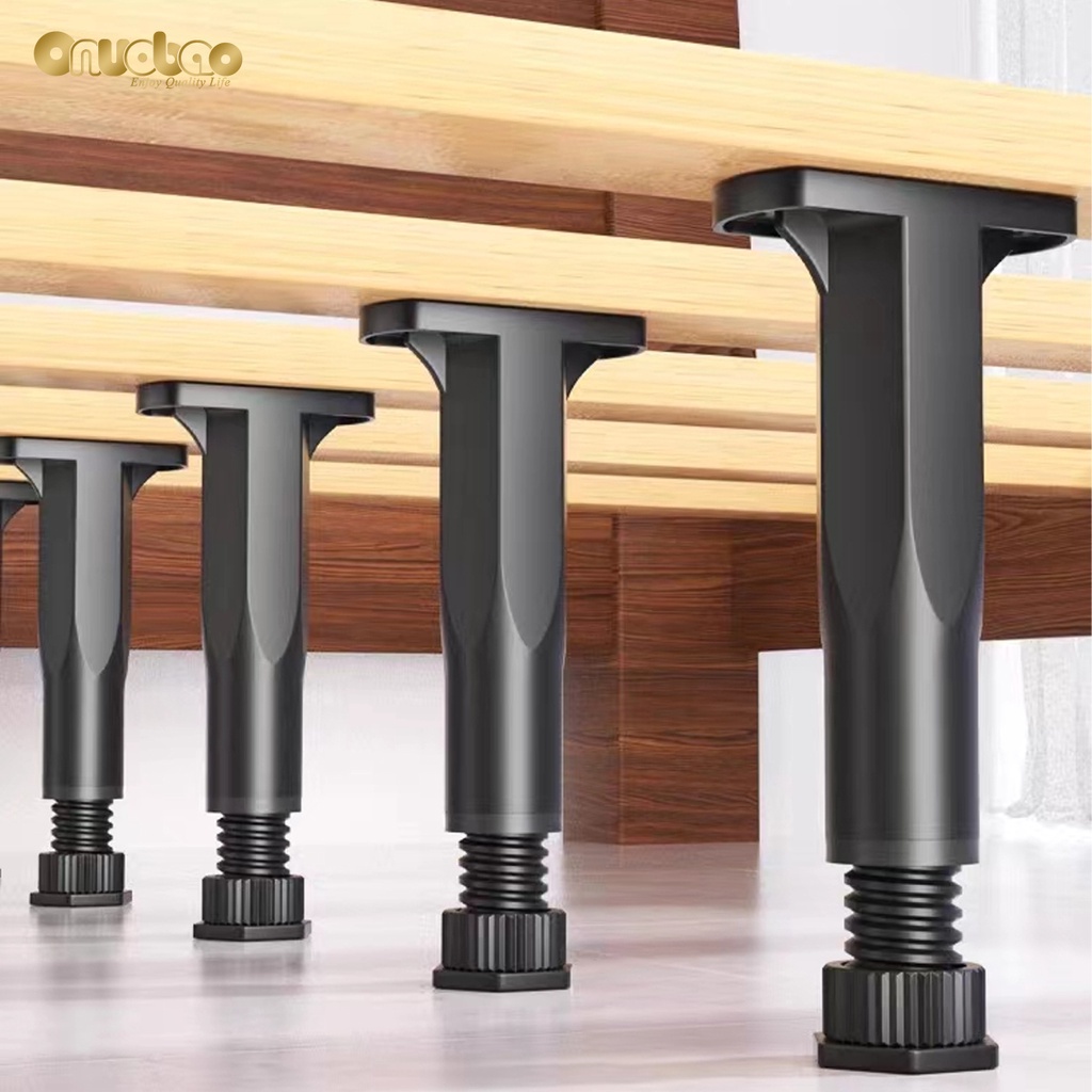 T-shaped Bed Frame Support Legs Adjustable Height Rack Support PP ...