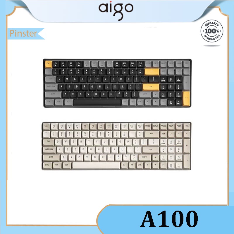 Aigo A100 True Wireless Dual-mode Hot-swappable Mechanical Keyboard ...