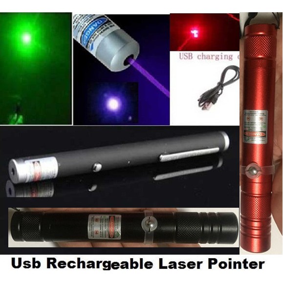 RECHARGEABLE usb Laser Pointer Pen ideal for powerpoint Presentation ...