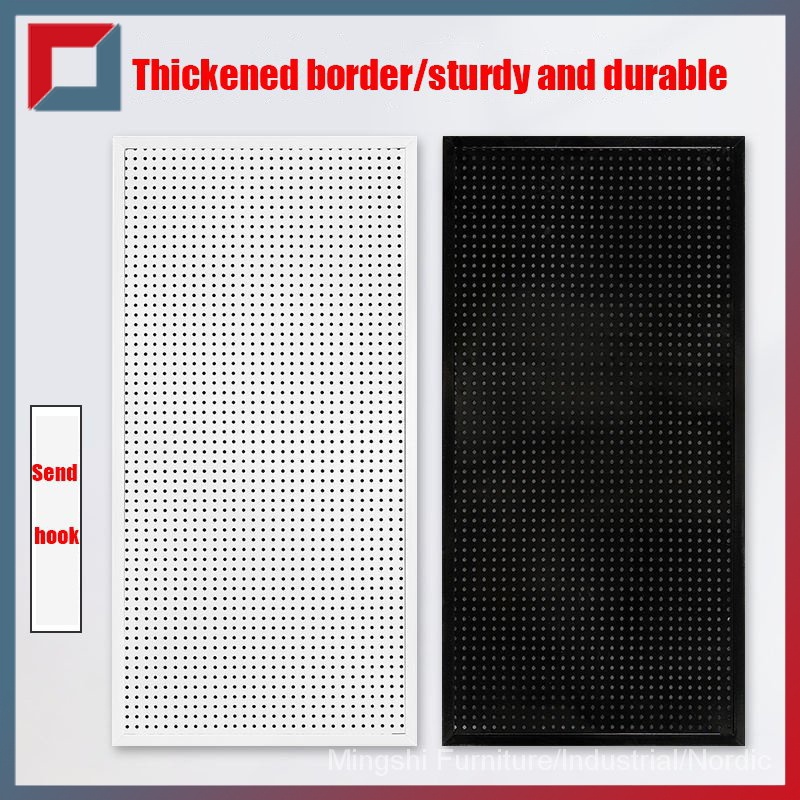 Hole board with frame, hardware tool display rack, perforated hanging ...