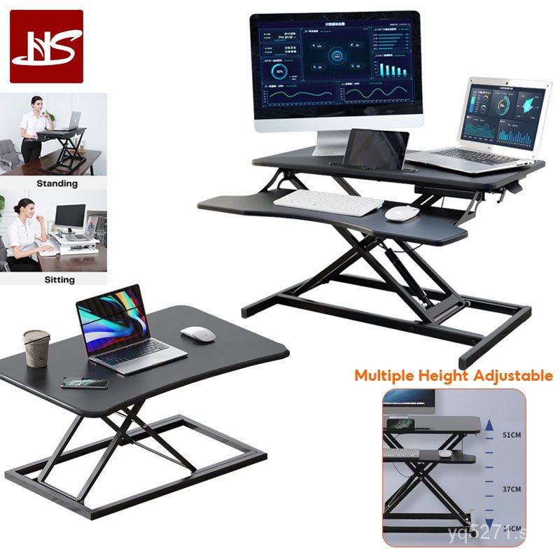 HS Ergonomic Standing Desk Lifting Table Converter Two-tier Height ...