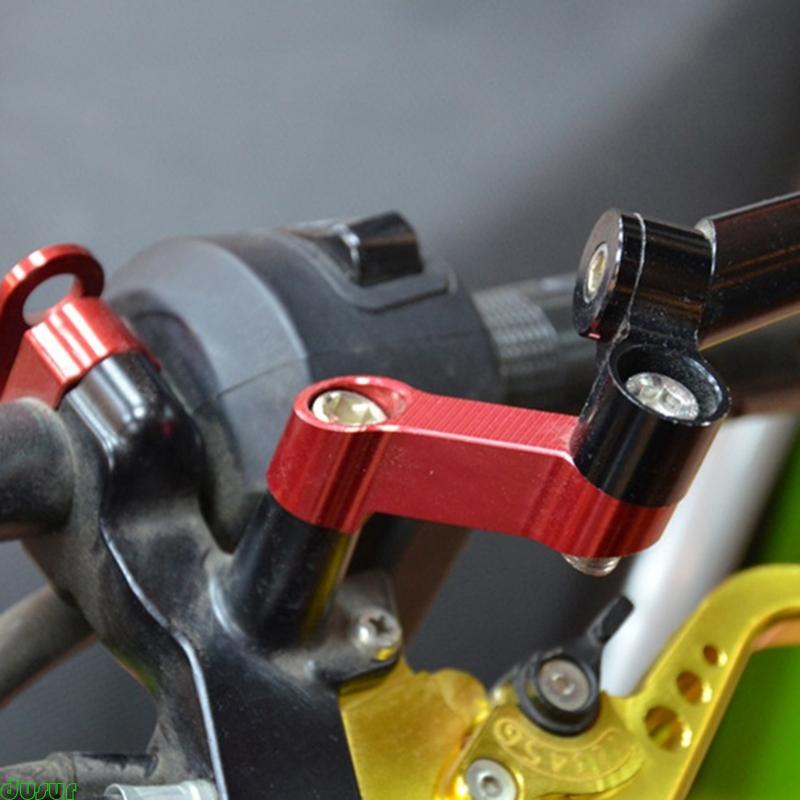 dusur Motorcycle Aluminum Mirror Riser Relocation Extension Adapter M8 ...
