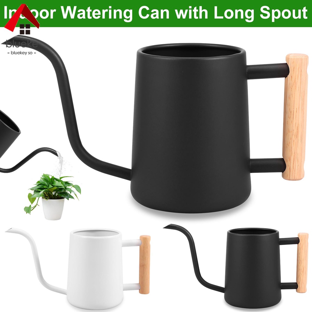 35oz/1L Watering Can Small Watering Can Indoor Plants with Wooden ...