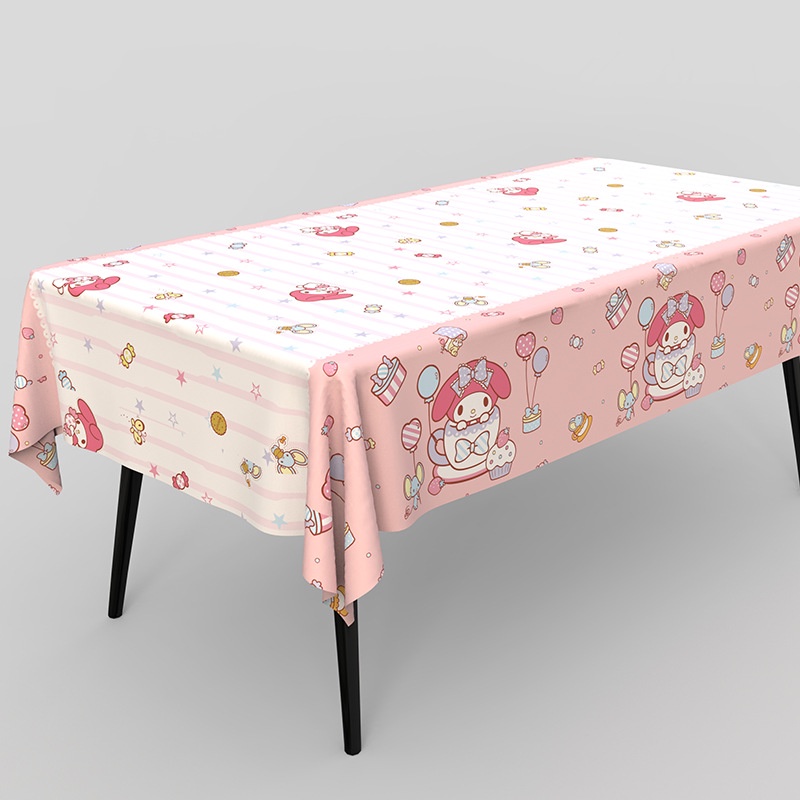 Sanrio Tablecloth Happy Birthday Party Decorations Cartoon Cinnamoroll ...