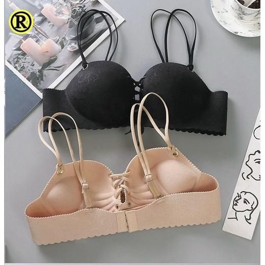 Super lift latex bra with 4.5cm thick foam, drawstring bra to create ...