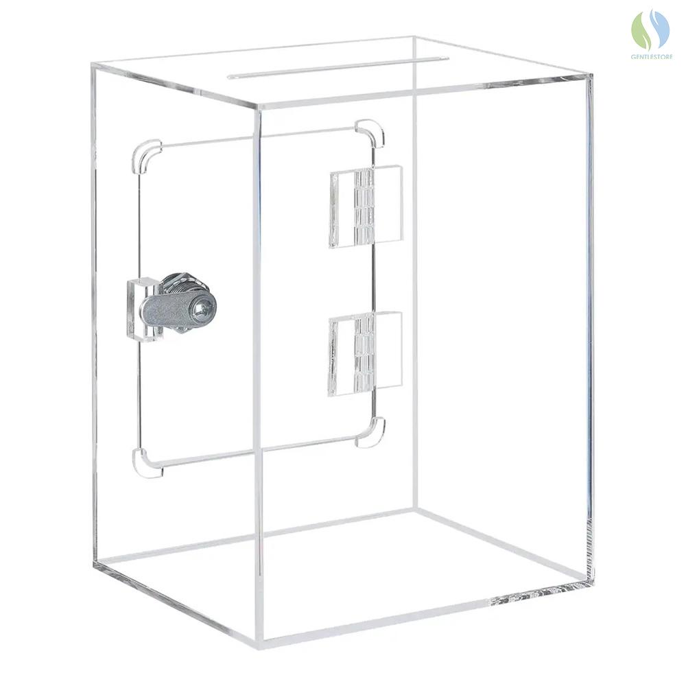 Clear Piggy Bank for Adults & Kids Acrylic Lockable Money Box with Key ...