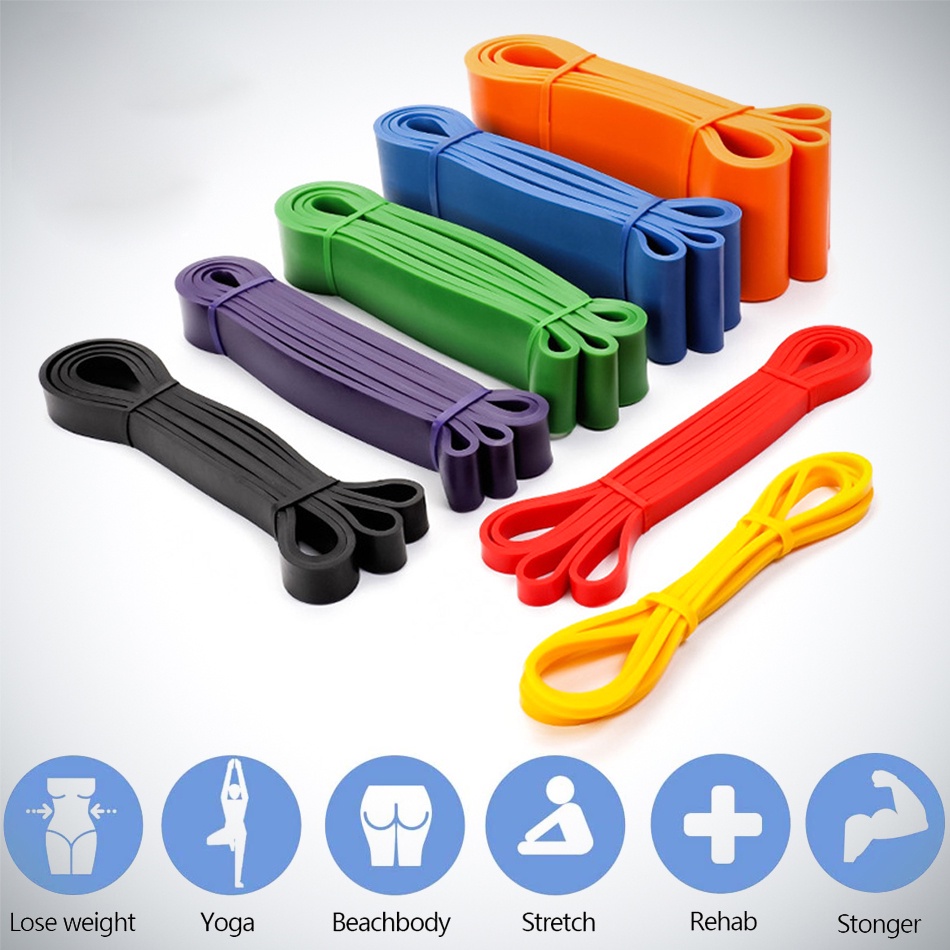 Elastic Training Gum Resistance Bands Gym Home Fitness Expander Yoga ...