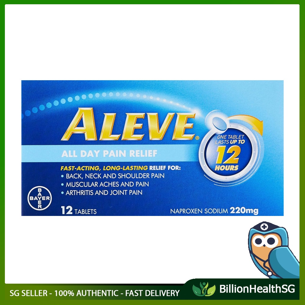 [sgstock] Aleve Fast-acting Pain Relief Tablets, 12 Count ...