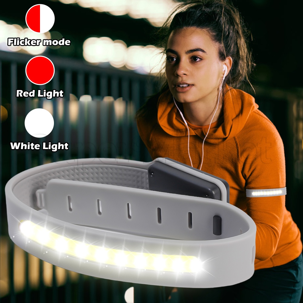 COB Ultra Light Jogging Light / Outdoor Sports Night Running Light ...