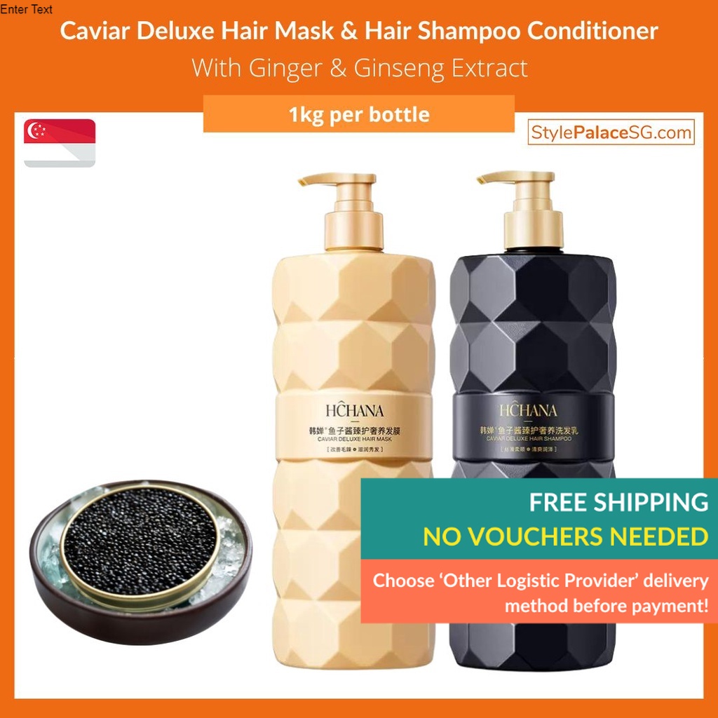 1KG Caviar Deluxe Hair Shampoo large volume and gentle formulation for ...