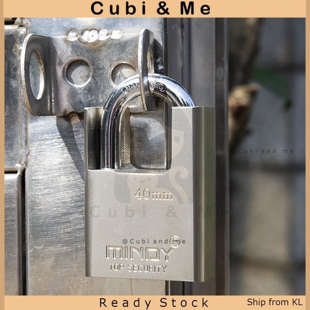 C&M Top Security Solid Lock MINDY Hardened Steel Shackle Shrouded Padlock Door Gate Anti-Theft ...