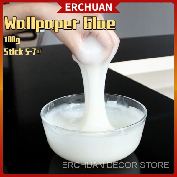 100g Wallpaper Glue Dehydrated Glutinous Rice Gum Wall Covering Mural ...