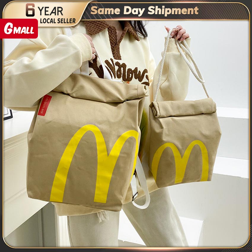 Mcdonald's Backpack Messenger Bag Funny Large Capacity Class School ...