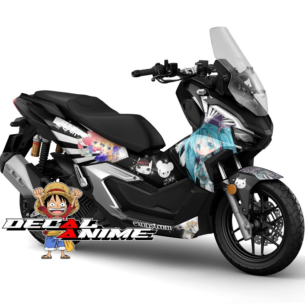 Decal ADV 160 Full body Sticker Full body ADV 150 - ADV 160 Anime Chibi ...