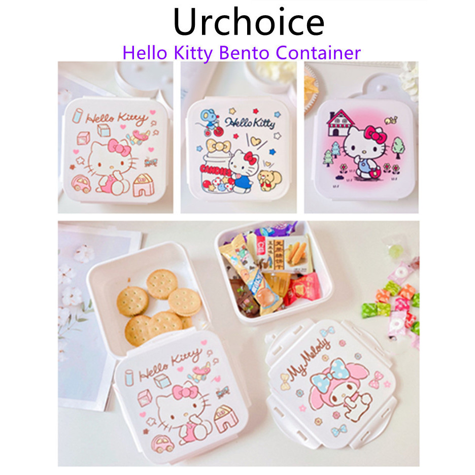 Hello Kitty Bento Box Container Hello Kitty Lunch Box Tupperware Food ...