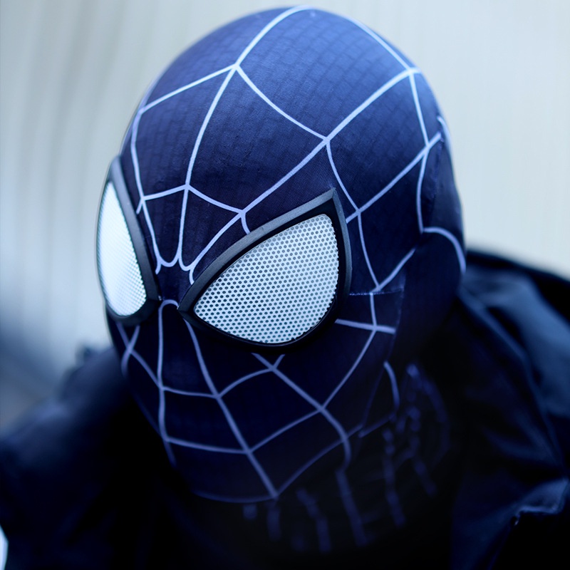 Superhero Spider Man Masks Into Spider Verse Miles Morales Mask Cosplay ...