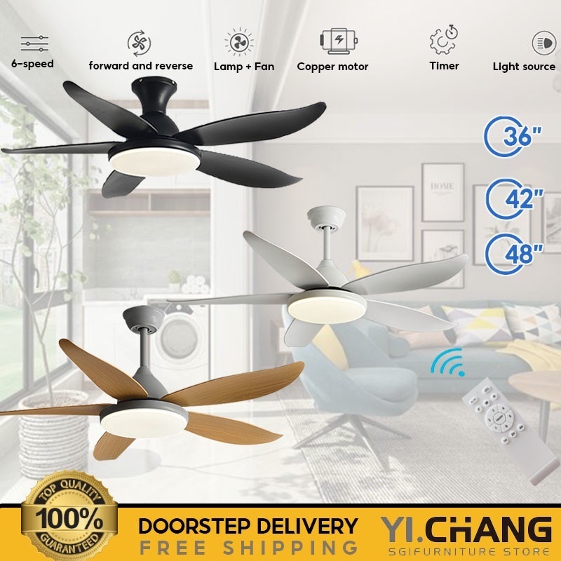 Inverter Remote Control Ceiling Fan/Ceiling Fan With LED Light 3 Tone ...