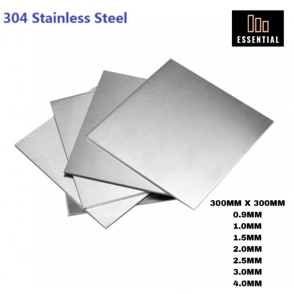 300mm x 300mm Stainless steel 304 plate 1.0/1.5/2/3/4MM UNPOLISHED ...